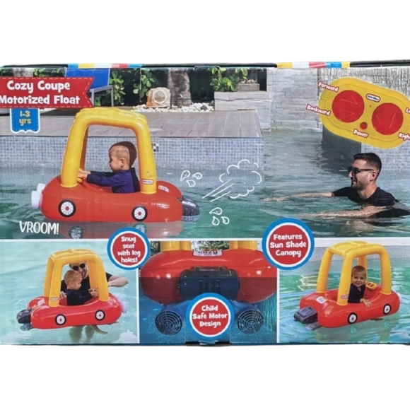 little Tikes | Other | Little Tikes Motorized Cozy Coupe Pool Float W ...